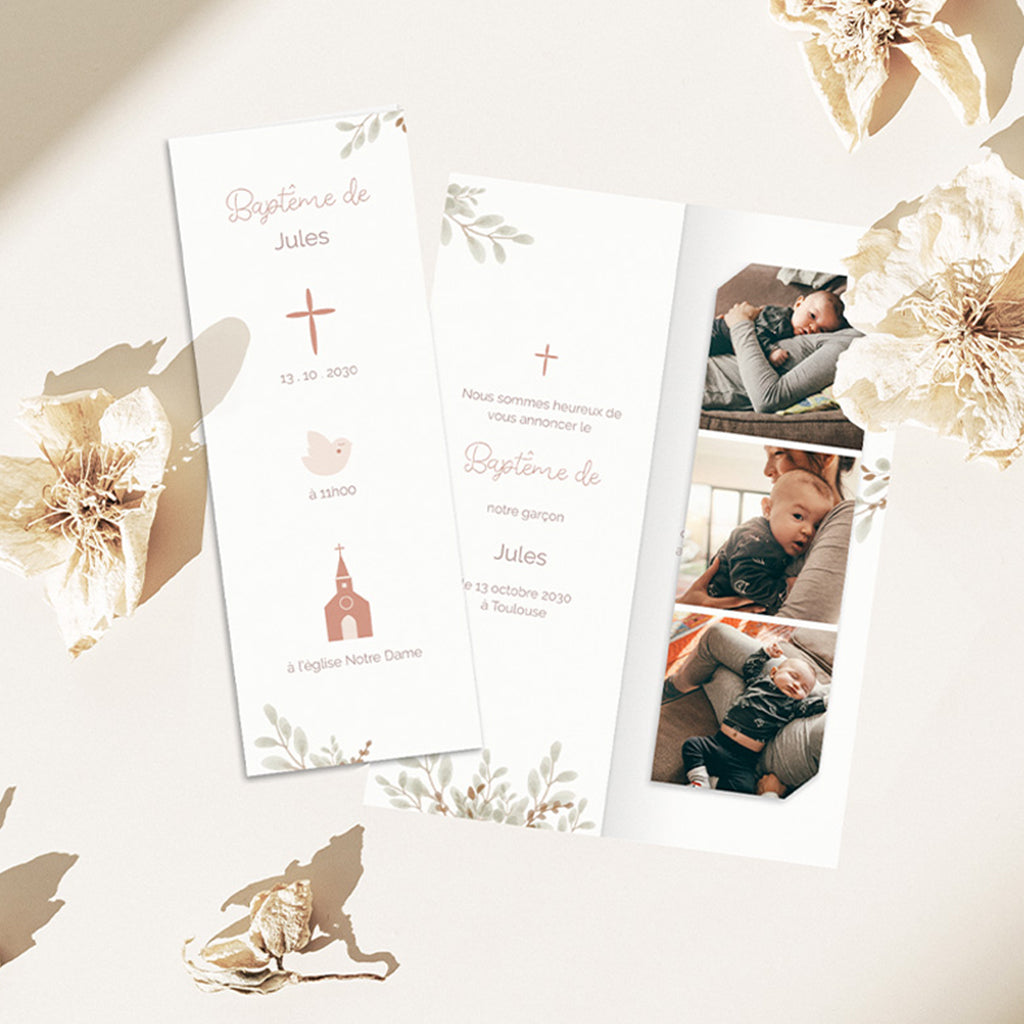 Faire-part baptême à personnaliser | Planet Cards