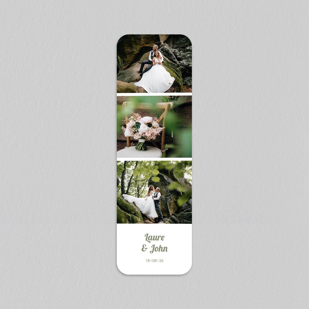 Remerciement mariage Marque-Page Souvenir — Planet Cards