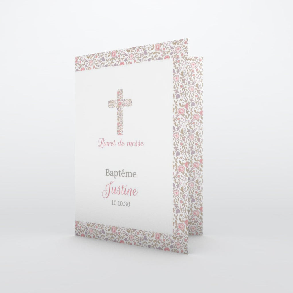 Livret de bapteme Liberty Religieux — Planet Cards